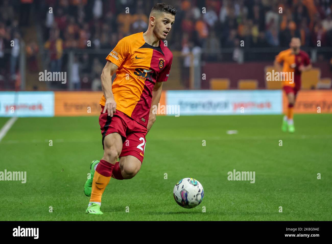 ISTANBUL, TURKEY - OCTOBER 23: Milot Rashica of Galatasaray during the ...
