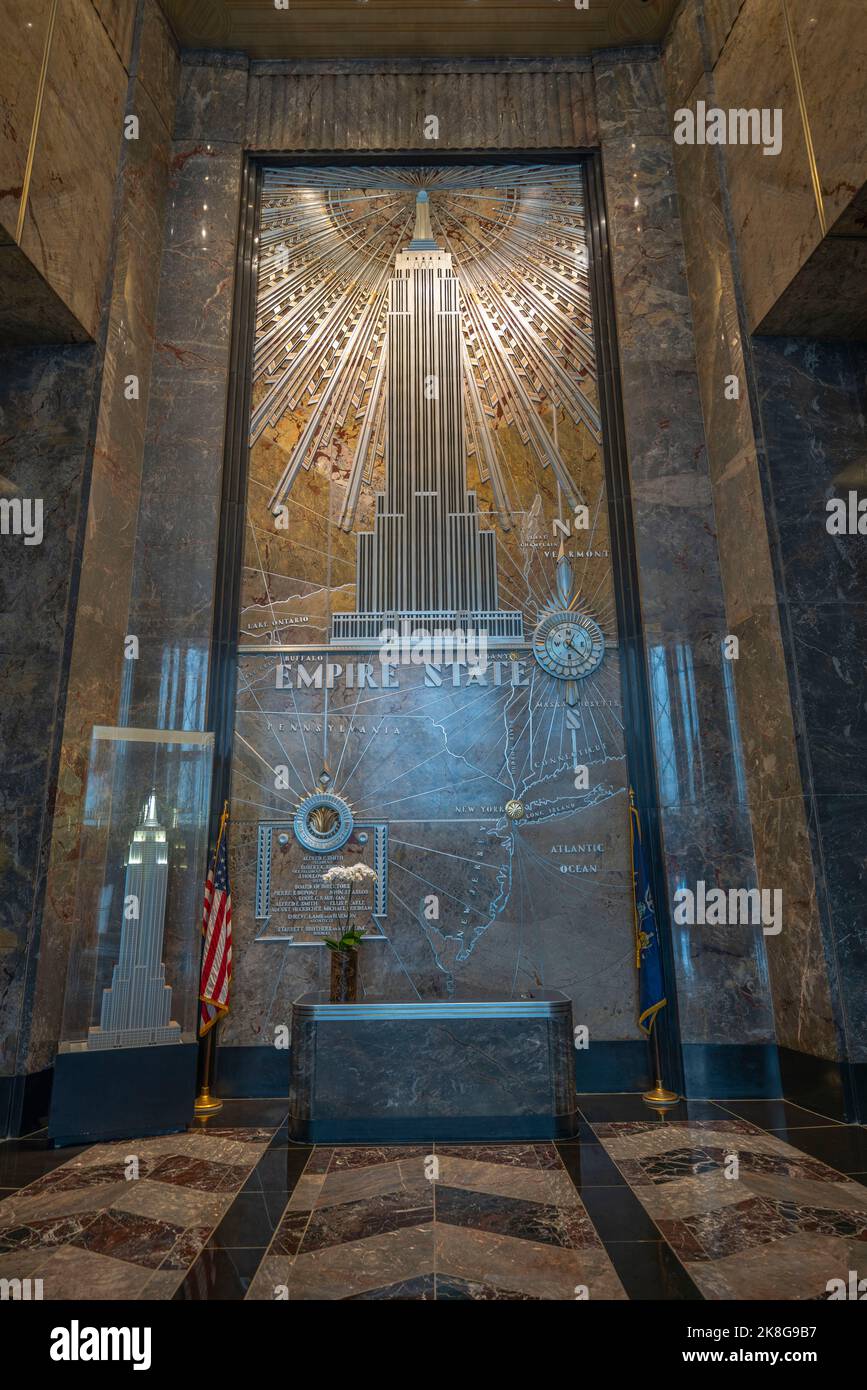 Empire state building inside marble hi-res stock photography and images ...