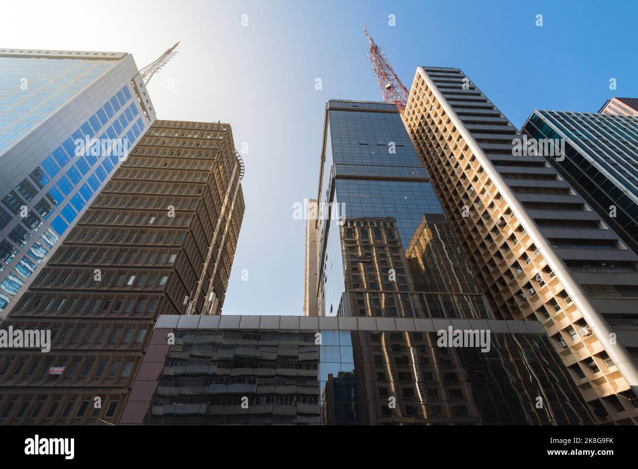 Modern Architecture Office Buildings in Paulista Avenue in Sao Paulo ...