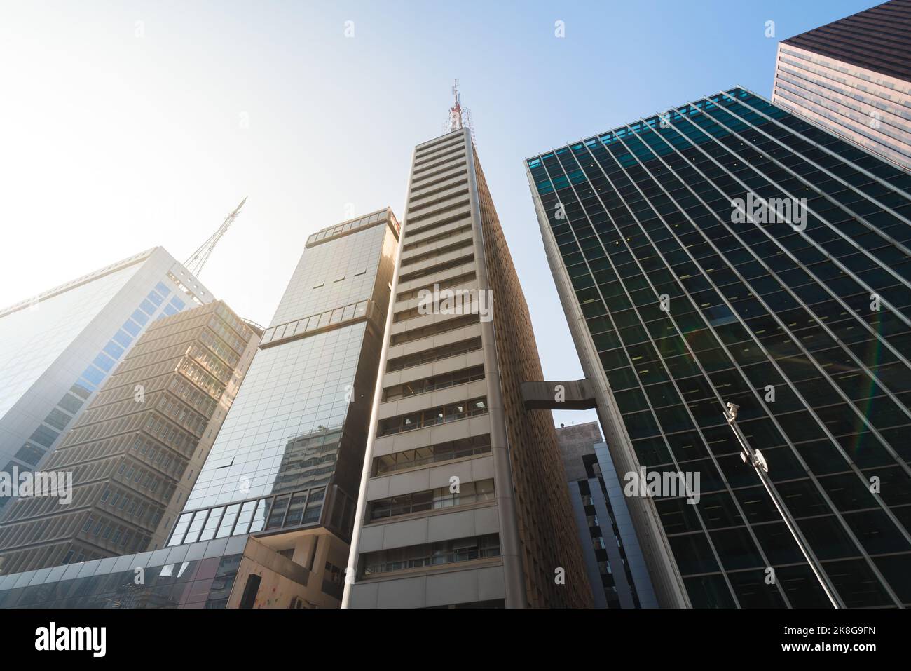 Modern Architecture Office Buildings in Paulista Avenue in Sao Paulo ...