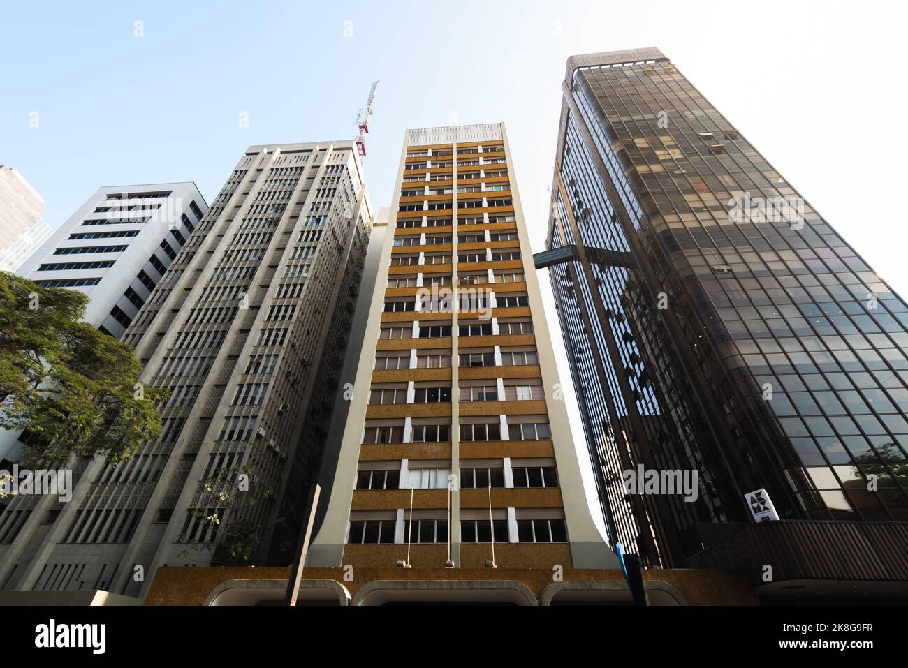 Modern Architecture Office Buildings in Paulista Avenue in Sao Paulo ...