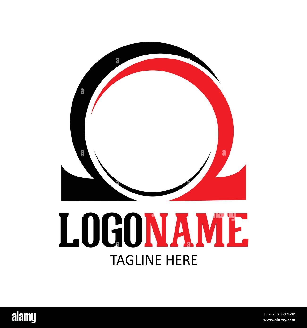 Symbol of omega logo vector Stock Vector Image & Art - Alamy