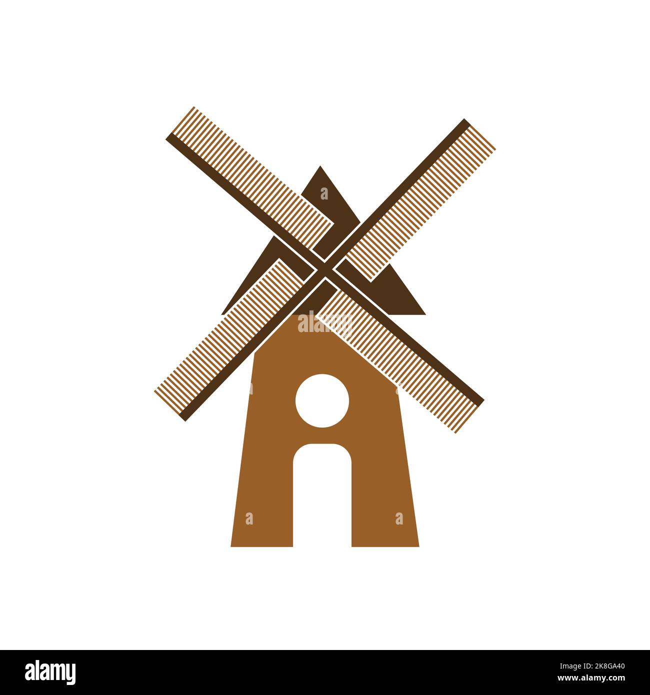 Wind turbine drawing Cut Out Stock Images & Pictures - Alamy