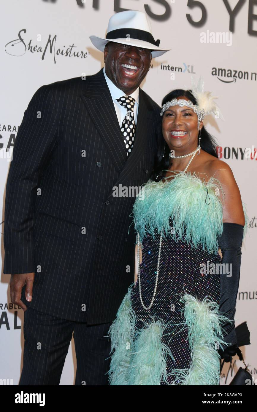 Magic Johnson, Cookie Johnson attends the 5th Annual Wearable Art Gala ...