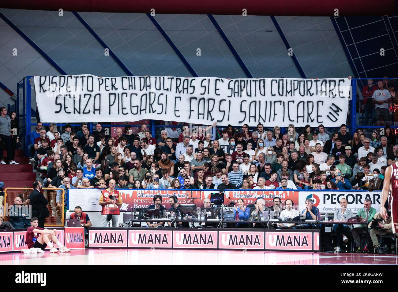 Olimia Milano supporter's during the Italian Basketball A Serie ...