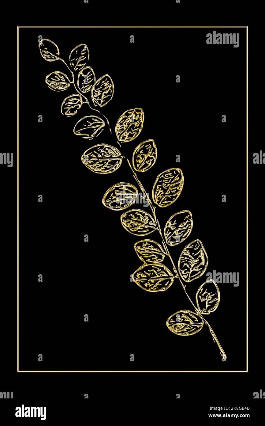 Luxurious 3D background with embossed gold pattern for use on Happy ...