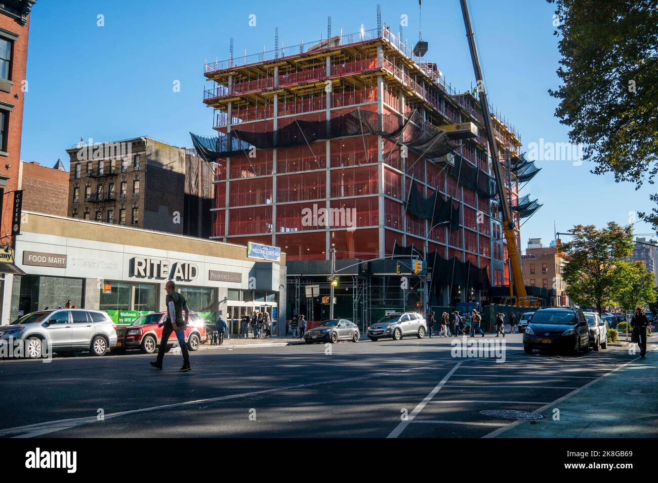 Construction of senior affordable housing in Chelsea in New York on ...