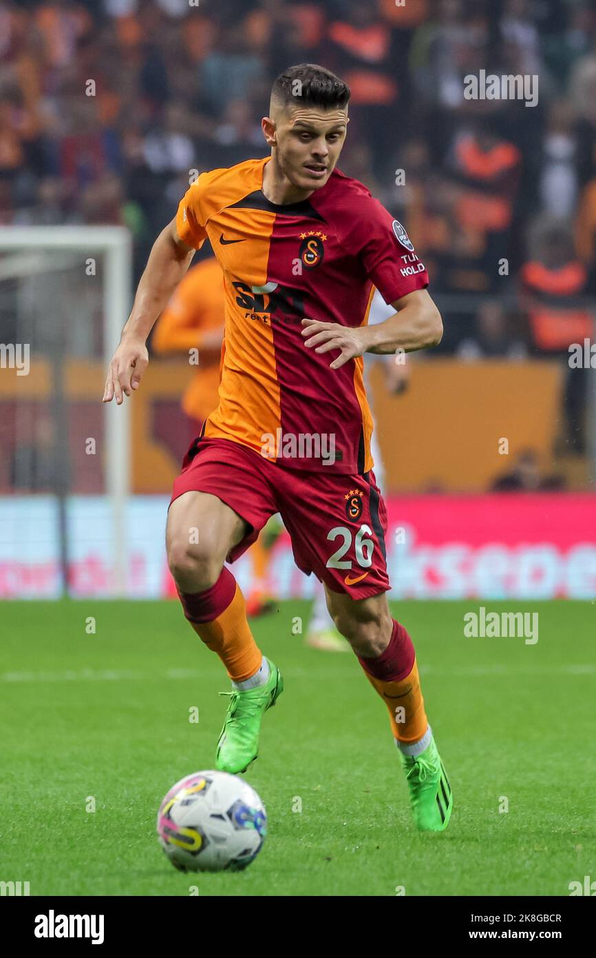 ISTANBUL, TURKEY - OCTOBER 23: Milot Rashica of Galatasaray during the ...