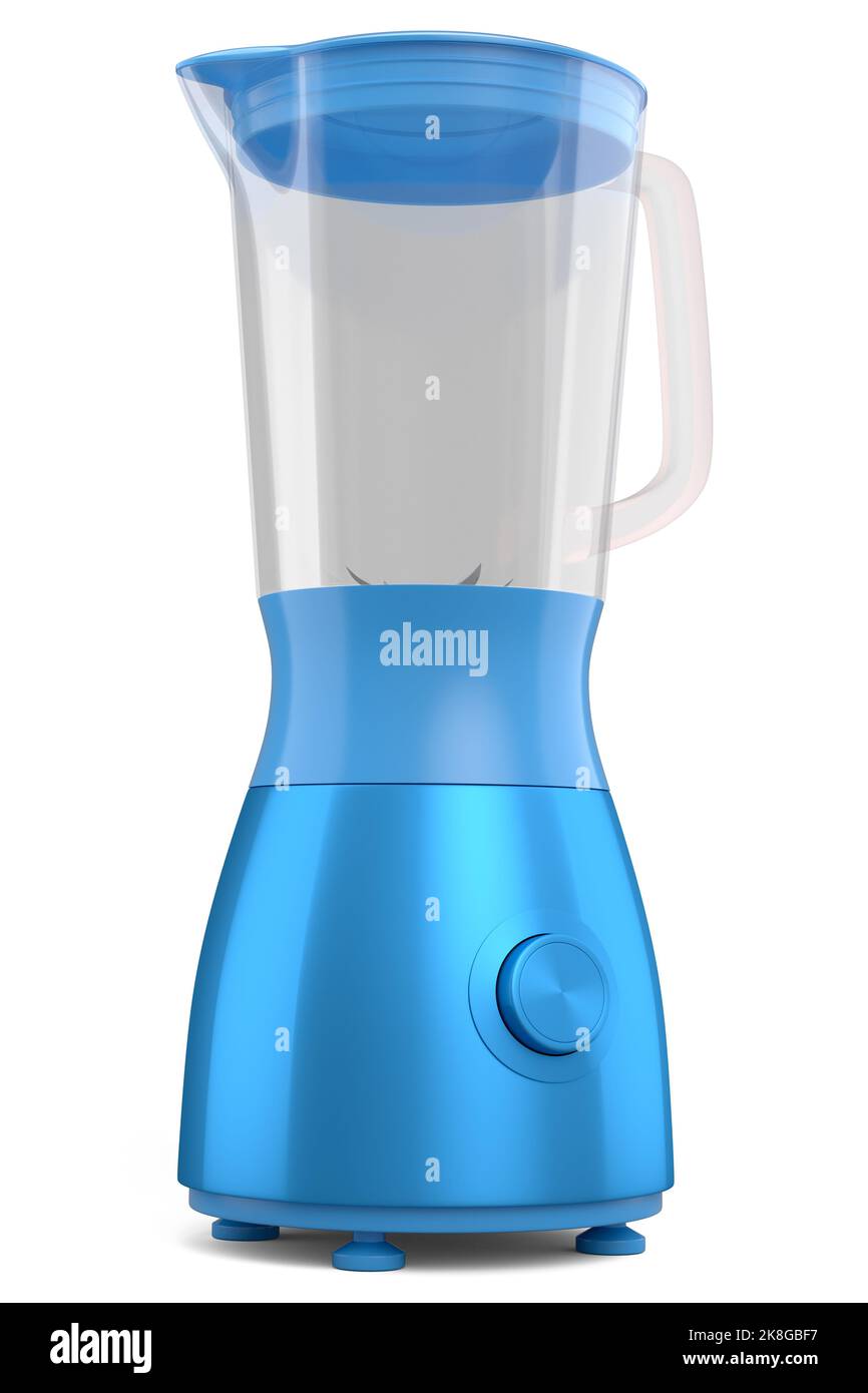 Electric blender for making healthy smoothie isolated on a white ...