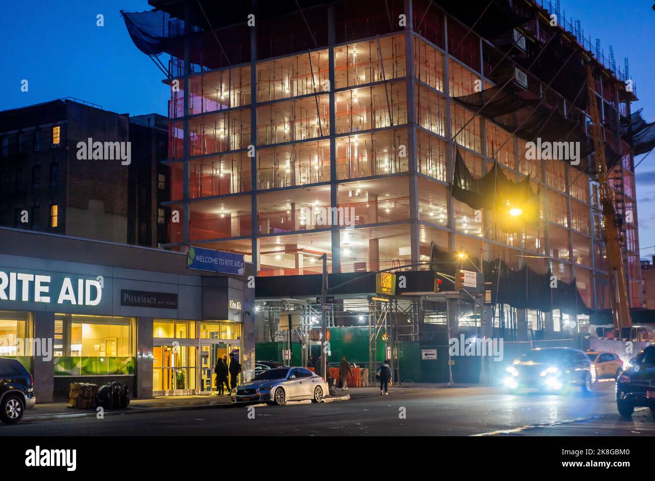 Construction of senior affordable housing in Chelsea in New York on ...