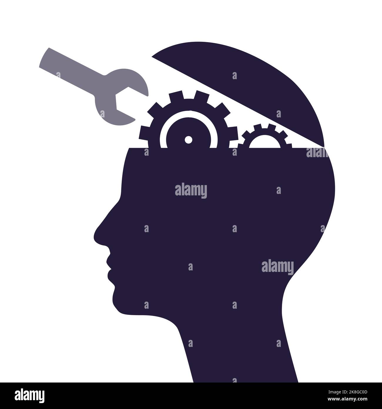 Human brain repair neurology therapy Stock Vector Images - Alamy