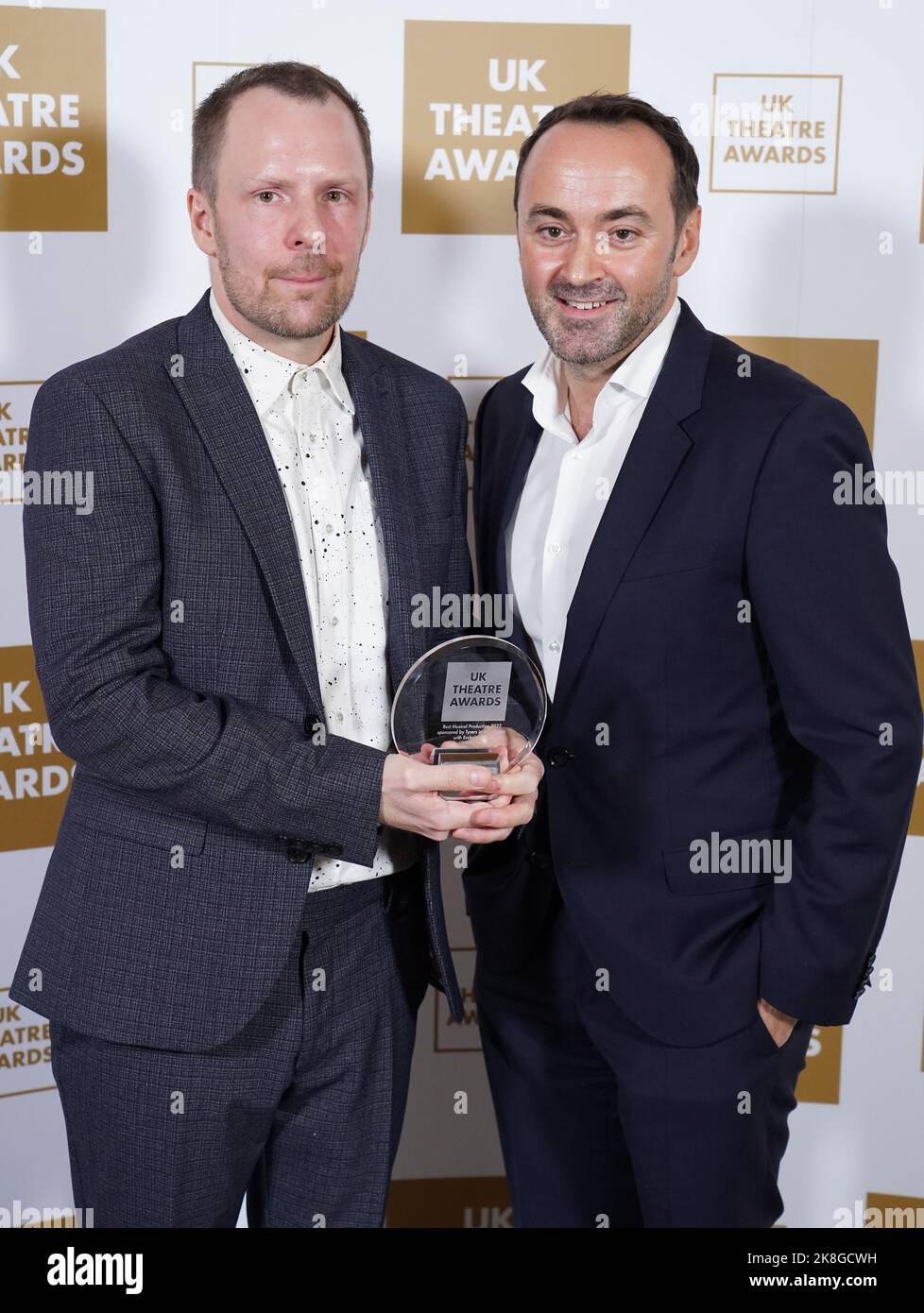 Nikolai Foster and Chris Stafford with the Best Musical Production ...