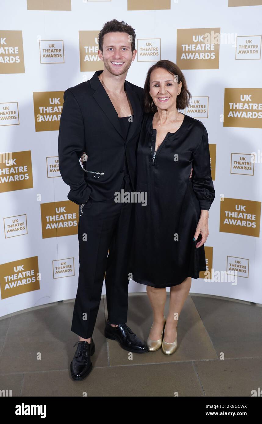Joel Harper-Jackson and Arlene Phillips at the UK Theatre Awards at the ...