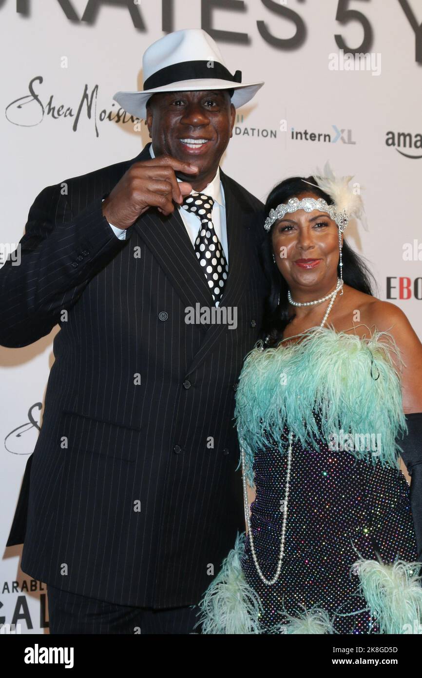 Magic Johnson, Cookie Johnson attends the 5th Annual Wearable Art Gala ...
