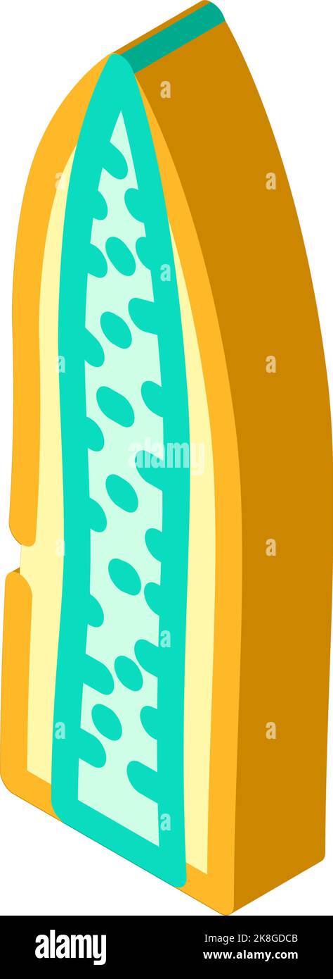 sansevieria leaf tropical isometric icon vector illustration Stock ...