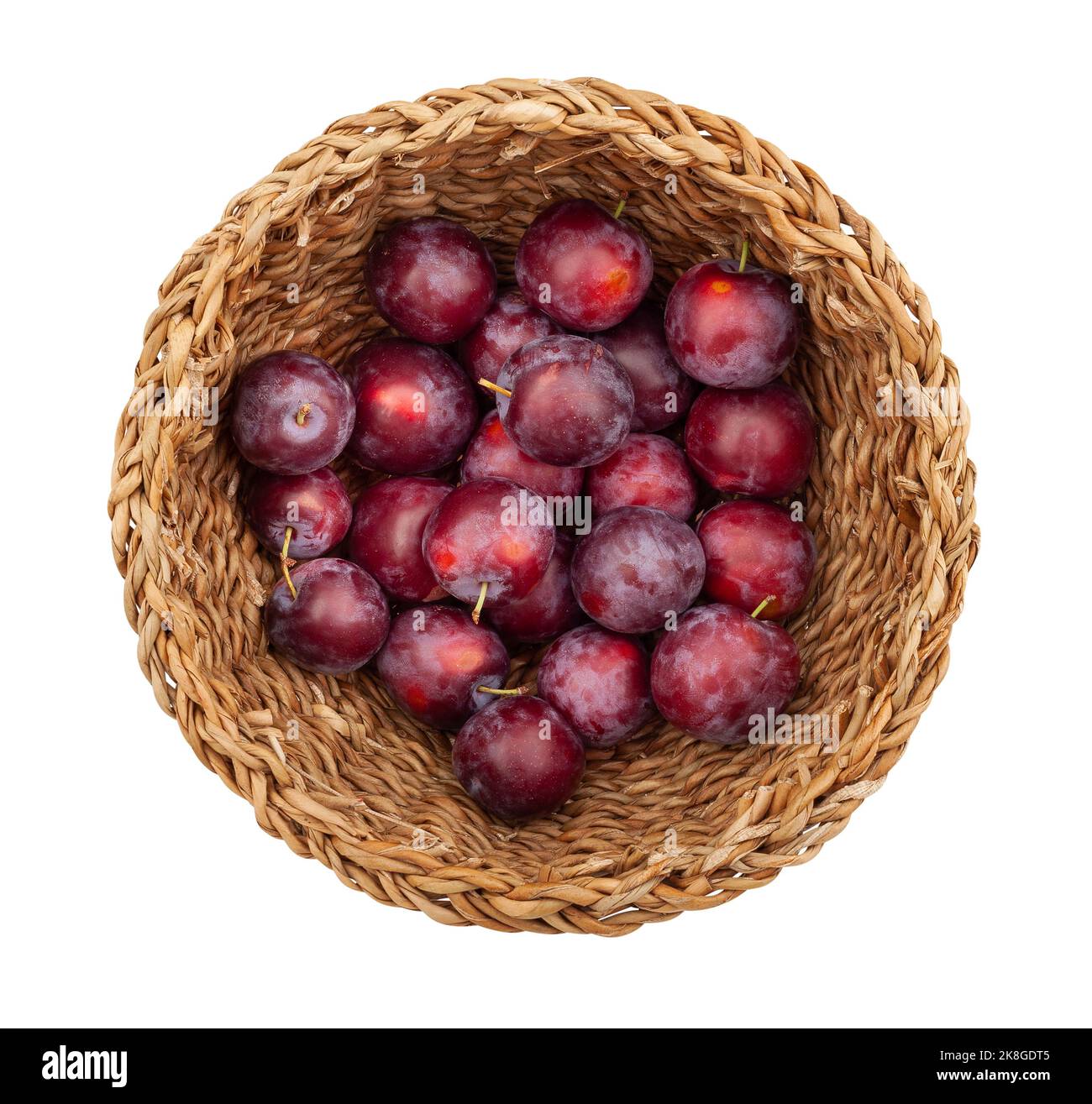 plum path isolated on white Stock Photo - Alamy