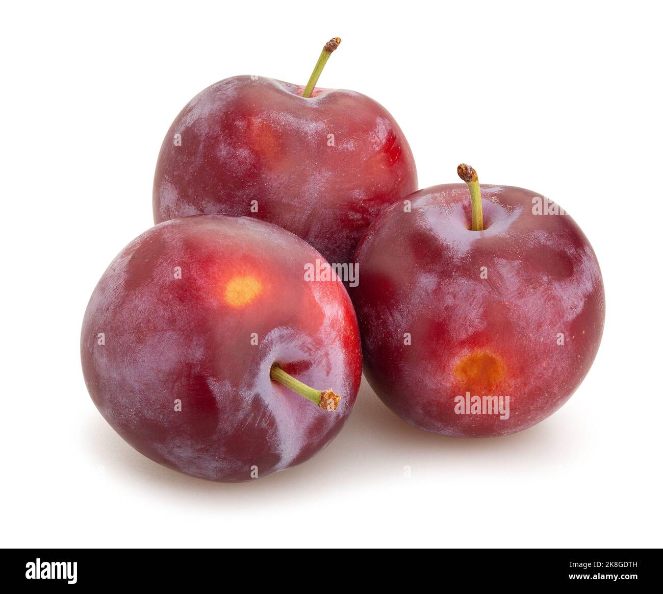 plum path isolated on white Stock Photo - Alamy