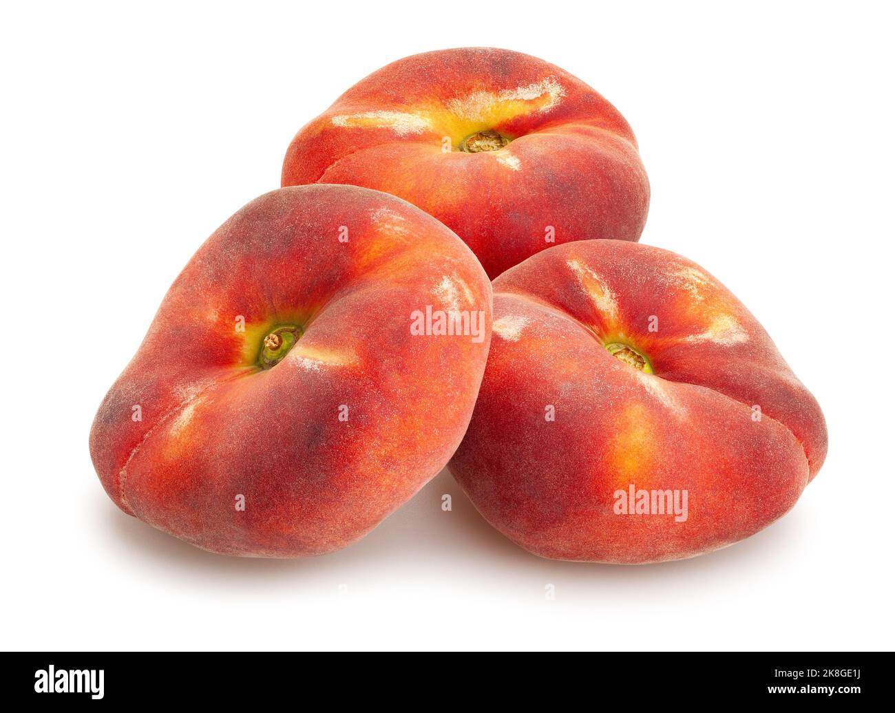 flat peach path isolated on white Stock Photo - Alamy