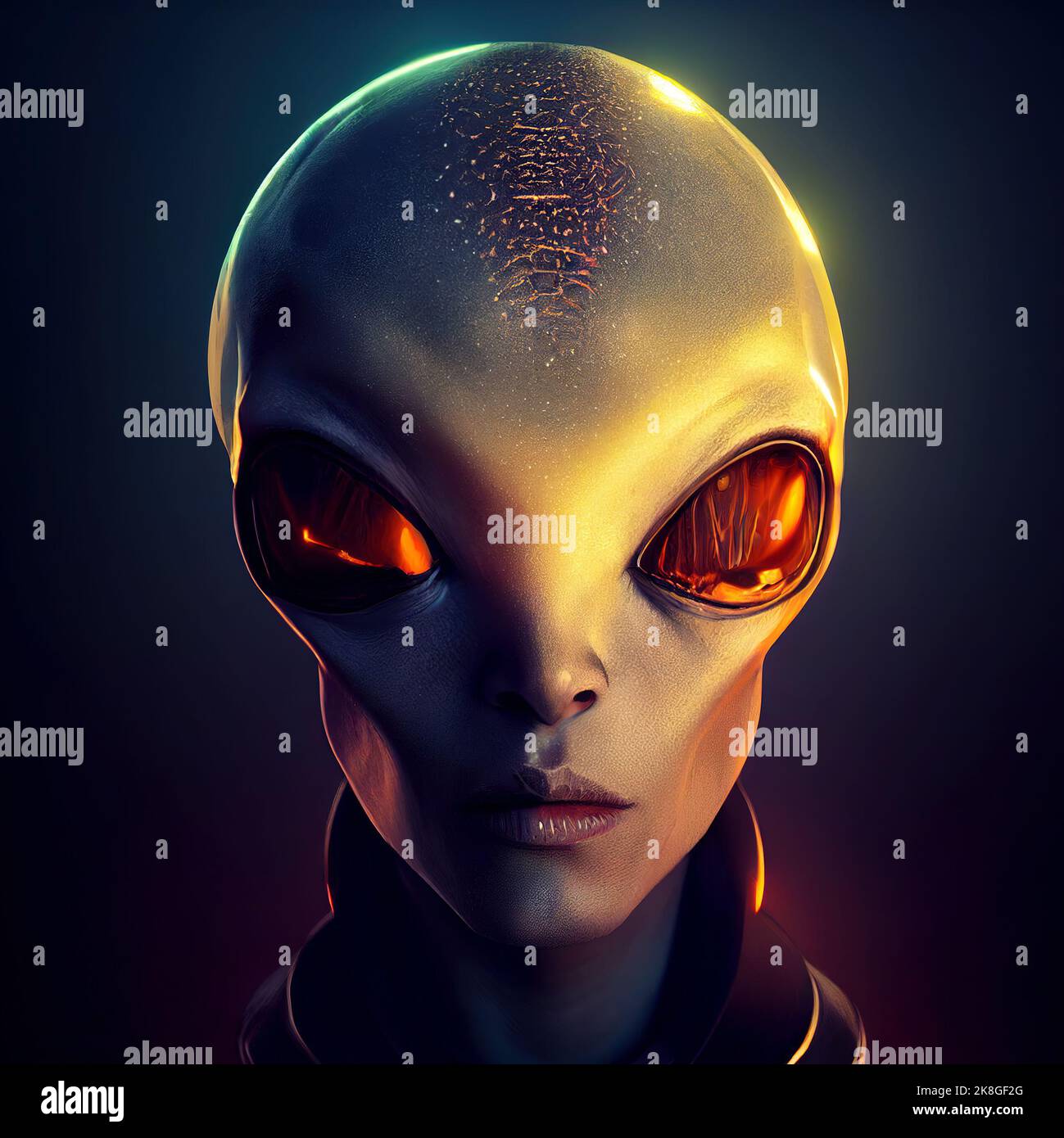 Realistic alien portrait hi-res stock photography and images - Alamy