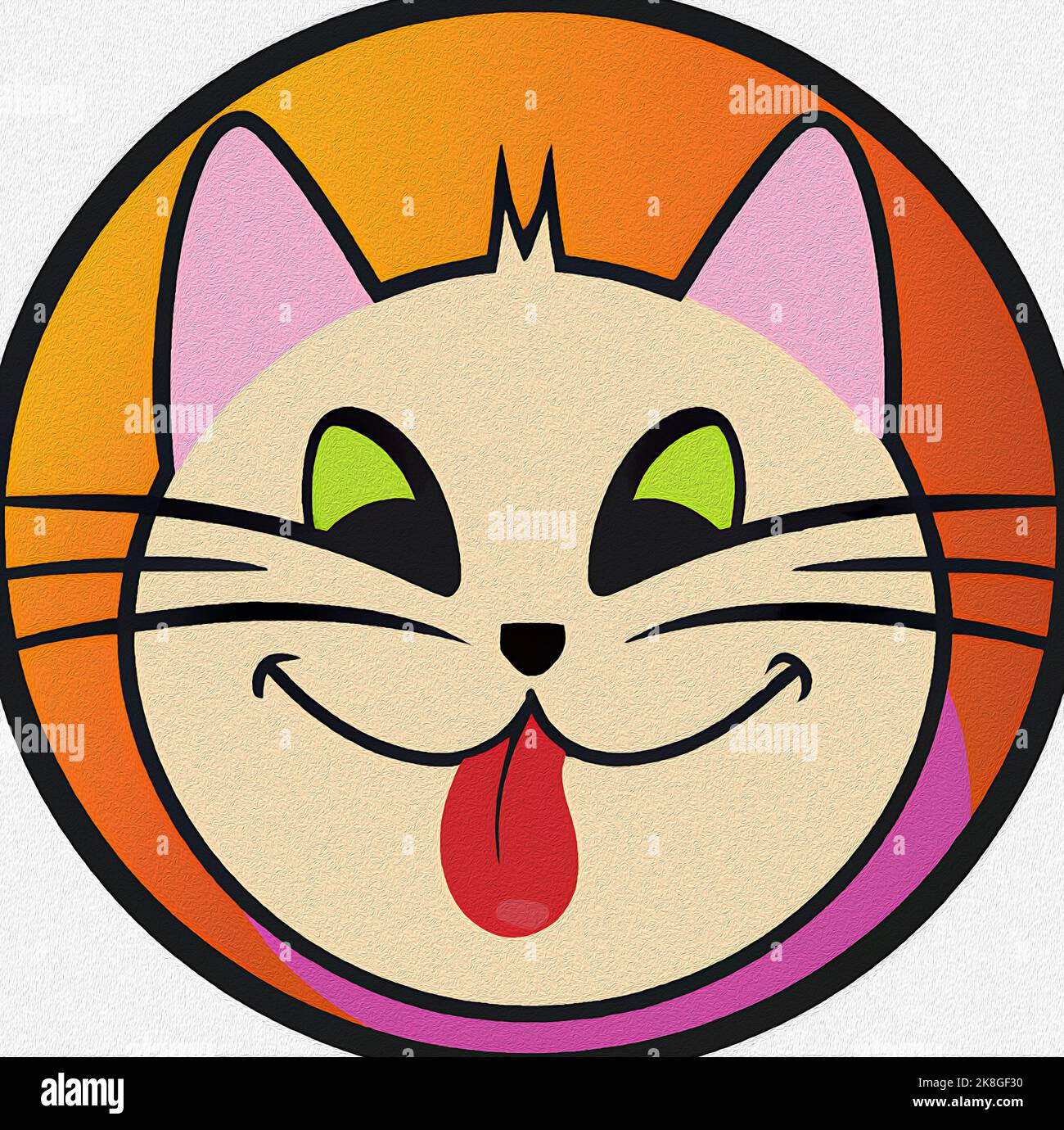 mascot cute cat Stock Photo - Alamy