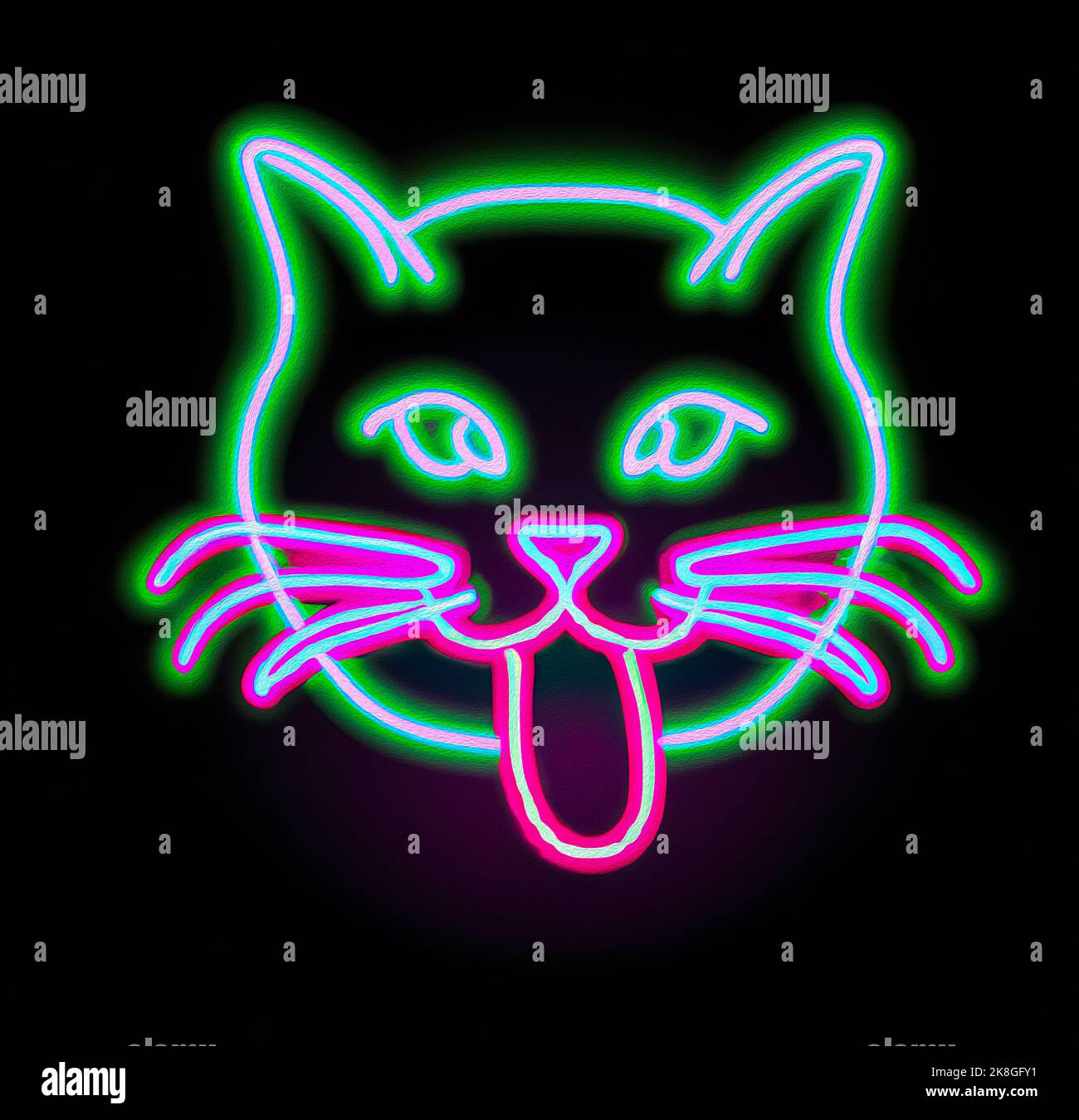 mascot cute cat Stock Photo - Alamy