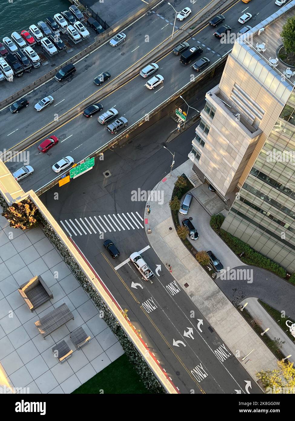 New york apartment view from balcony hi-res stock photography and ...