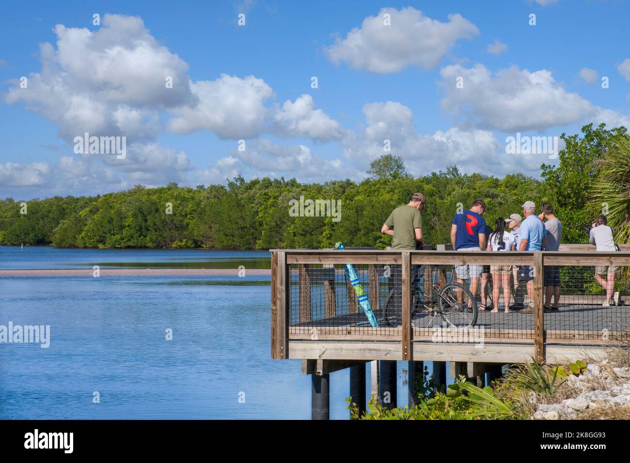 Observation platform on the Wildlife Road at the J.N. "Ding" Darling ...