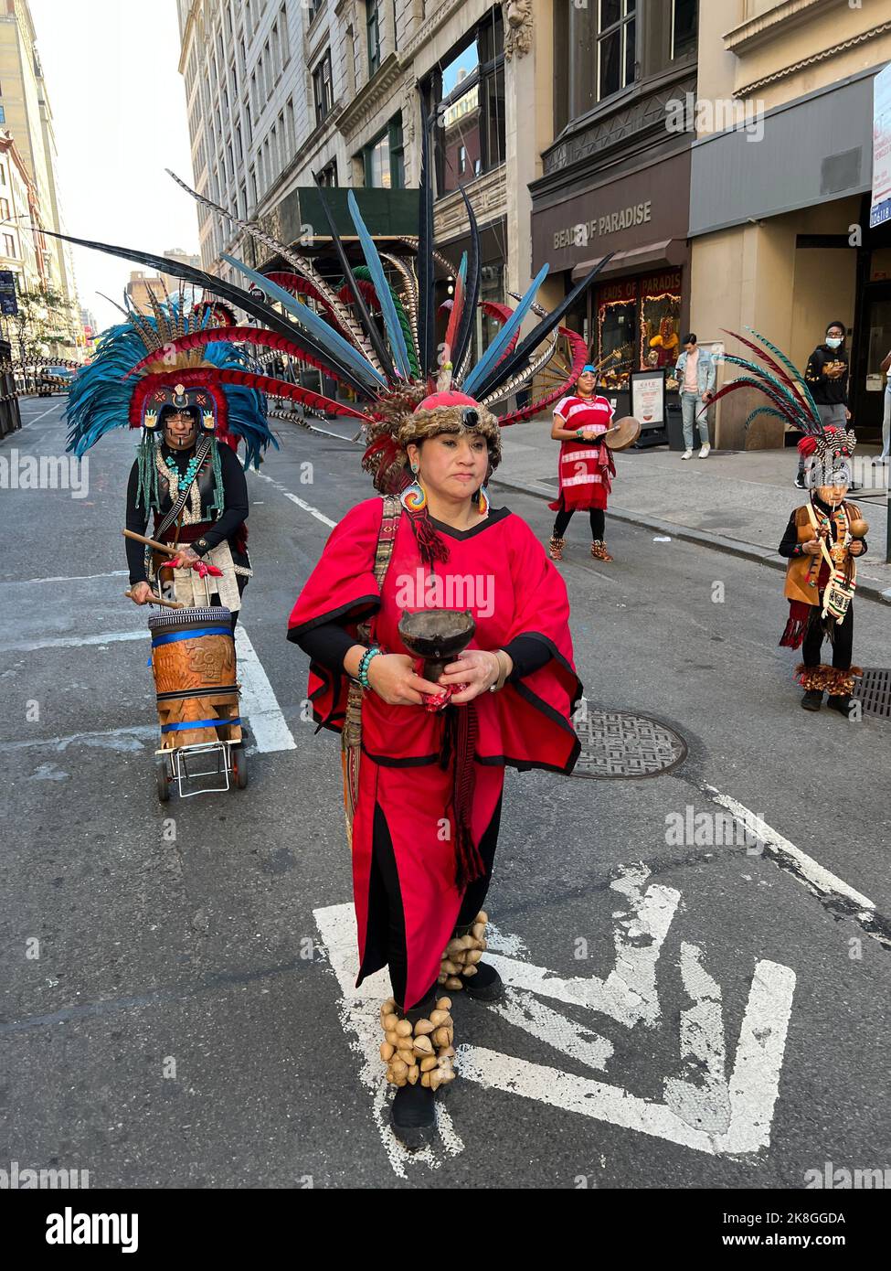 The first annual "Indigenous Peoples of the Americas Day Parade" took ...