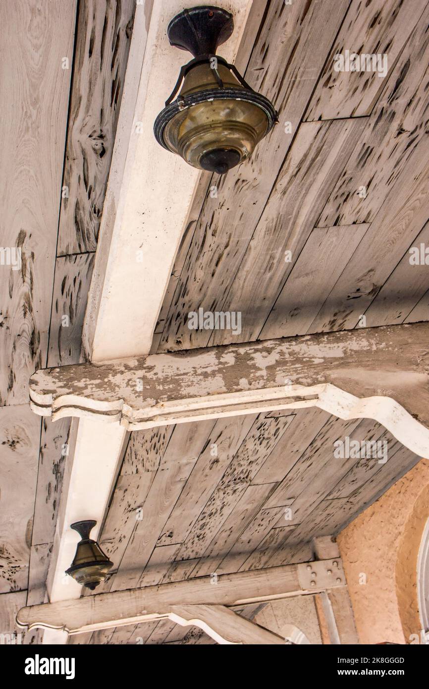 Detail of the covered platform of the historic Seaboard Air Line ...