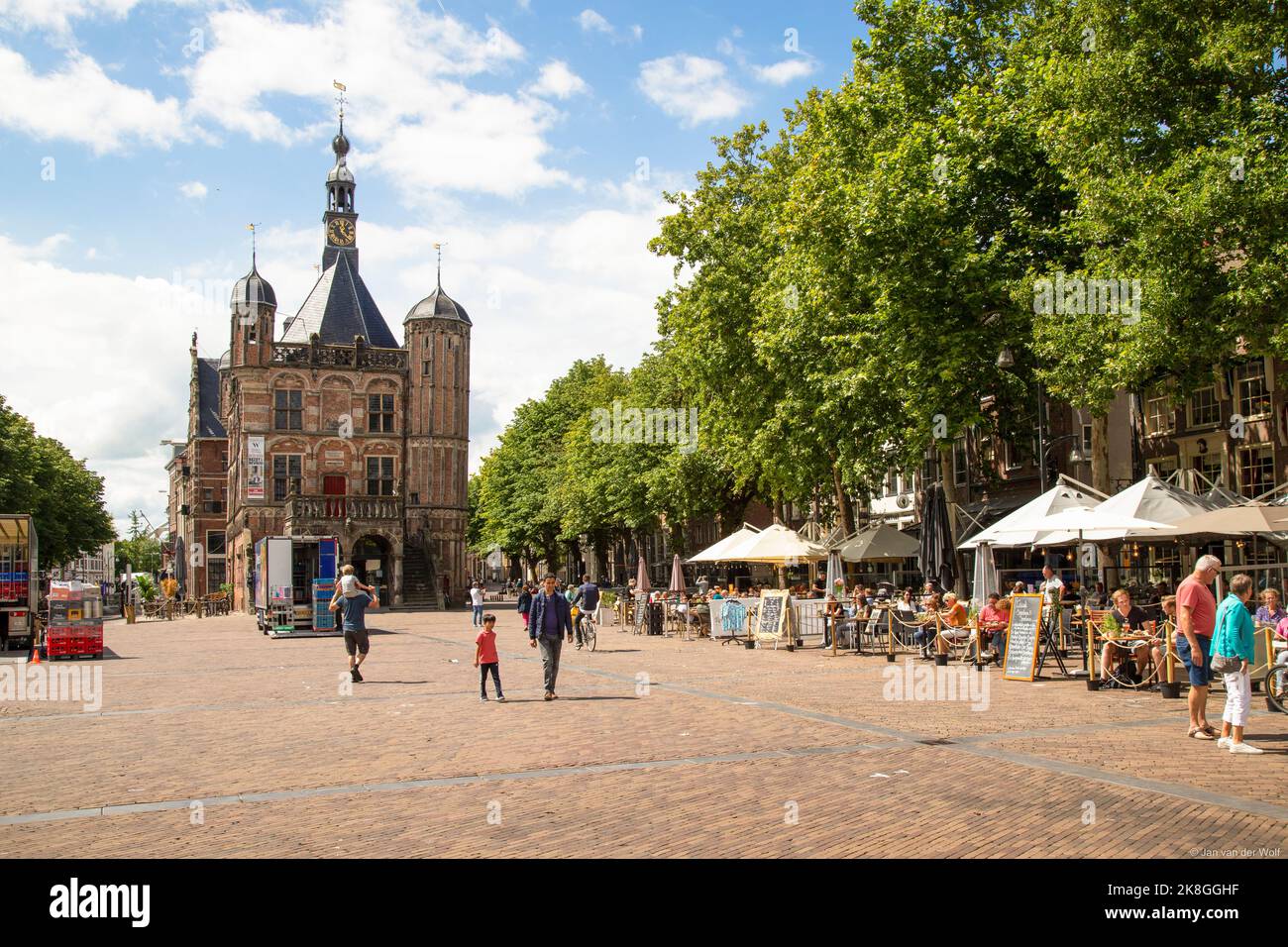 View of the central square with the 16th century Weighing House ...