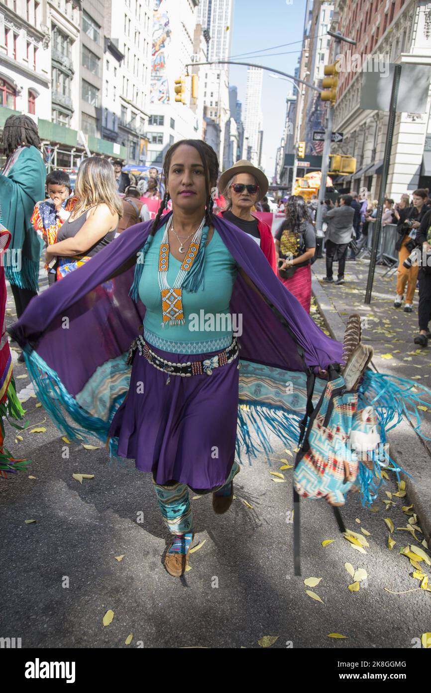 The first annual "Indigenous Peoples of the Americas Day Parade" took ...