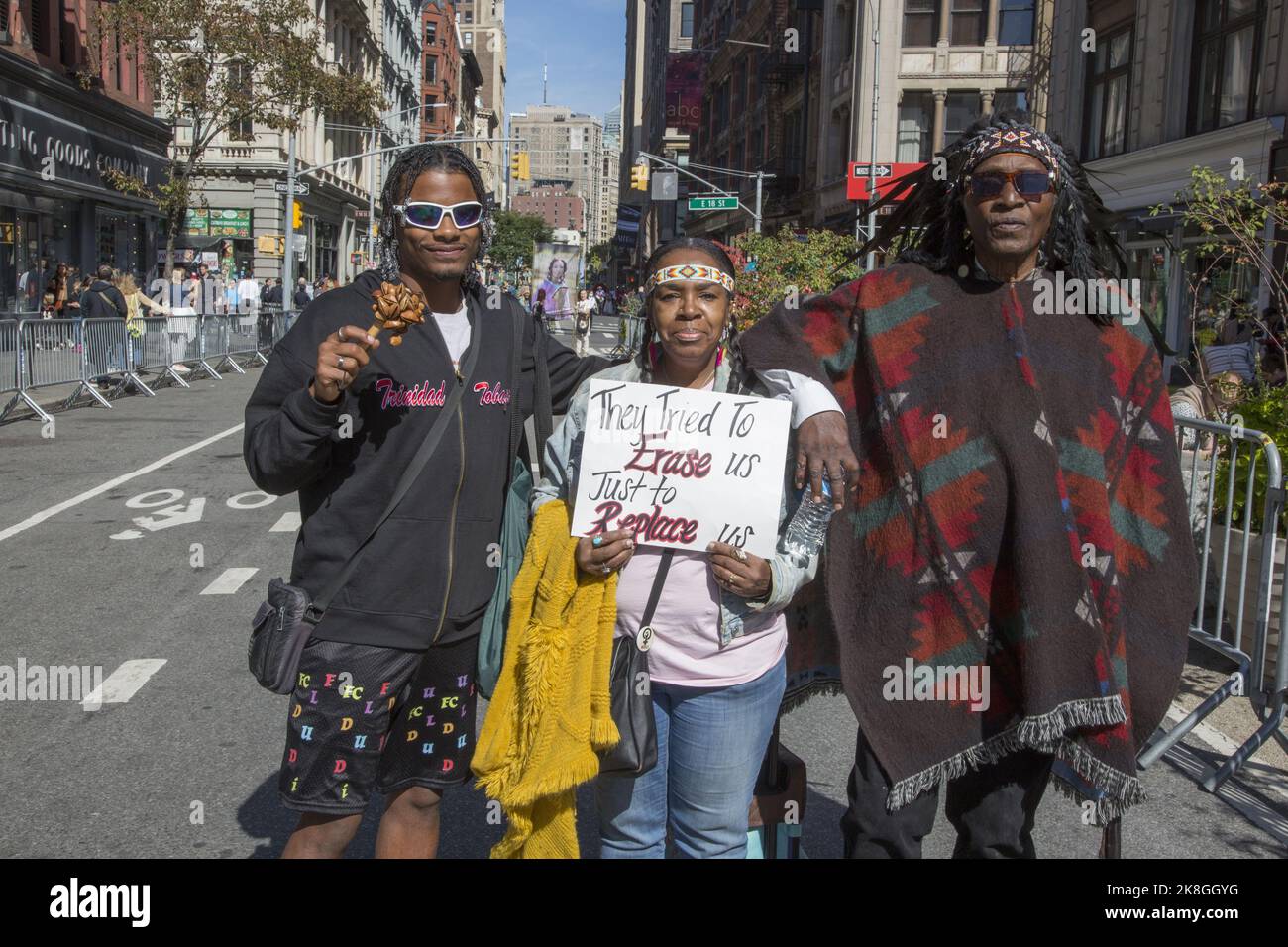 The first annual "Indigenous Peoples of the Americas Day Parade" took ...
