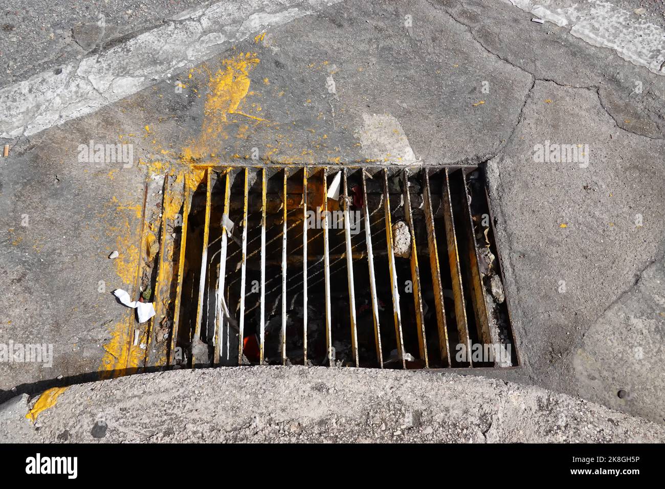 Environmental pollution, paint was poured into a storm drain, Saranda ...