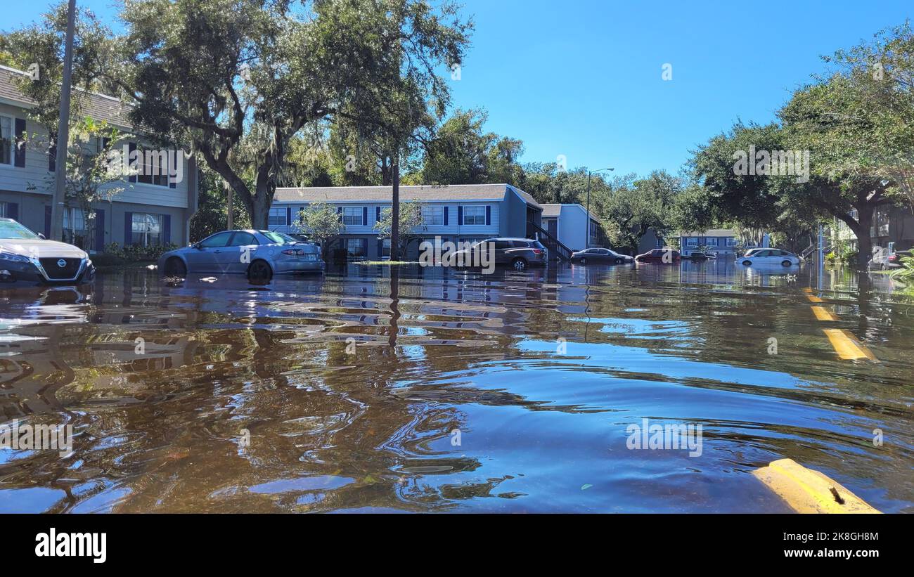 Orlando, October 2 2022 - Complete Neighborhood Flooding by Hurricane ...