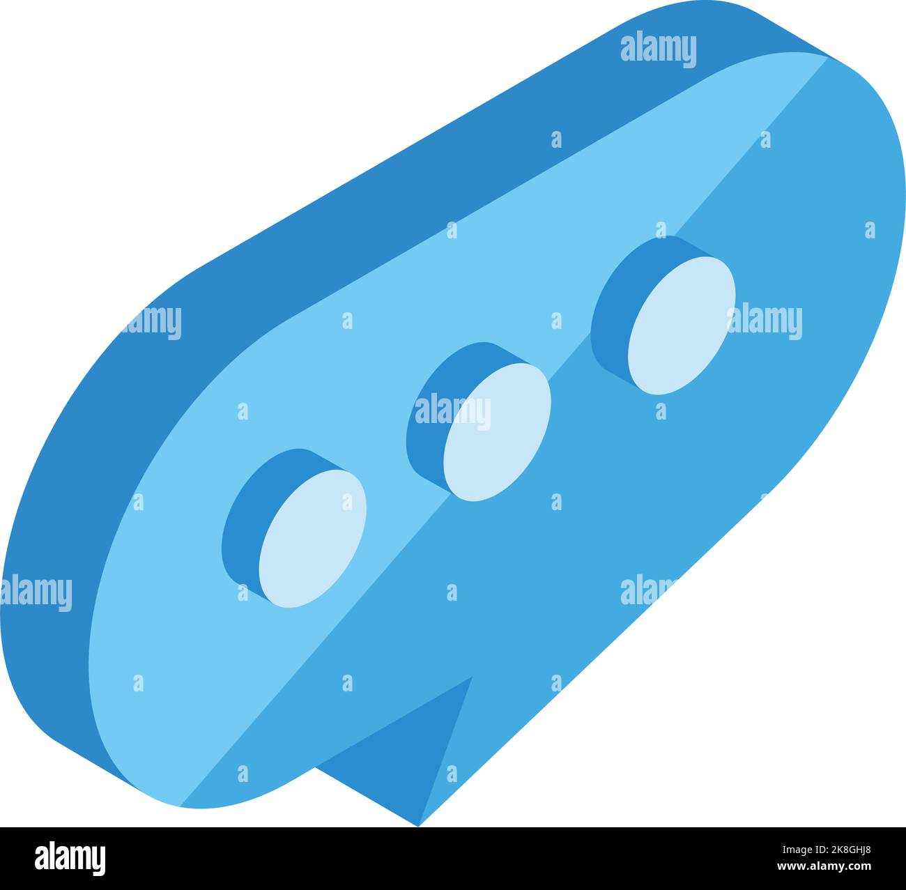 speech bubble message isometric icon Stock Vector Image & Art - Alamy