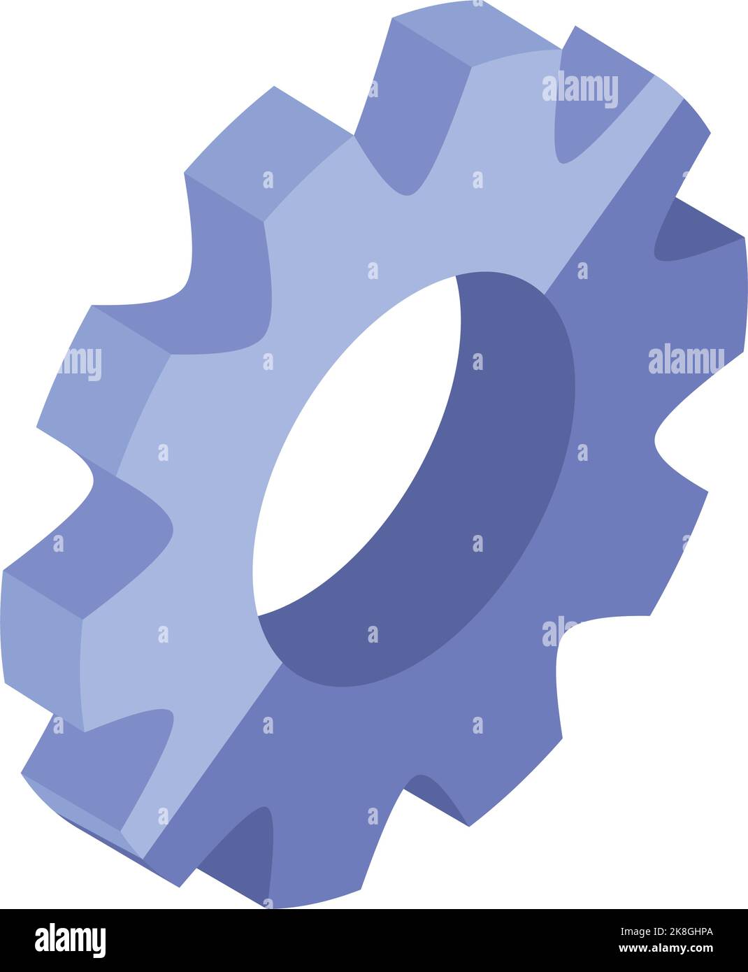 isometric gear cog setting machine Stock Vector Image & Art - Alamy