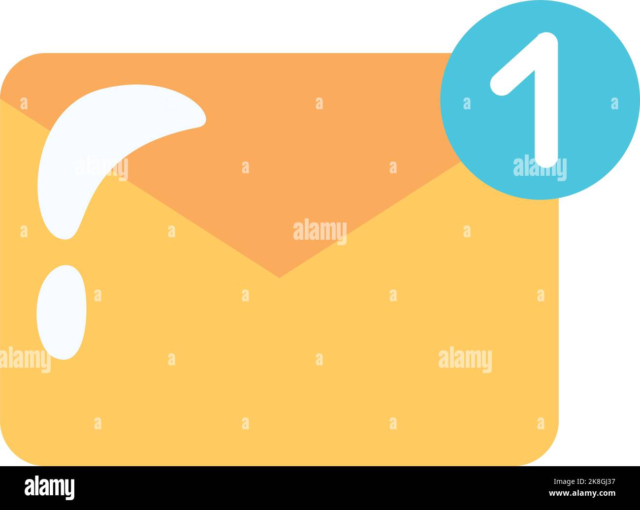 envelope mail with counter icon Stock Vector Image & Art - Alamy