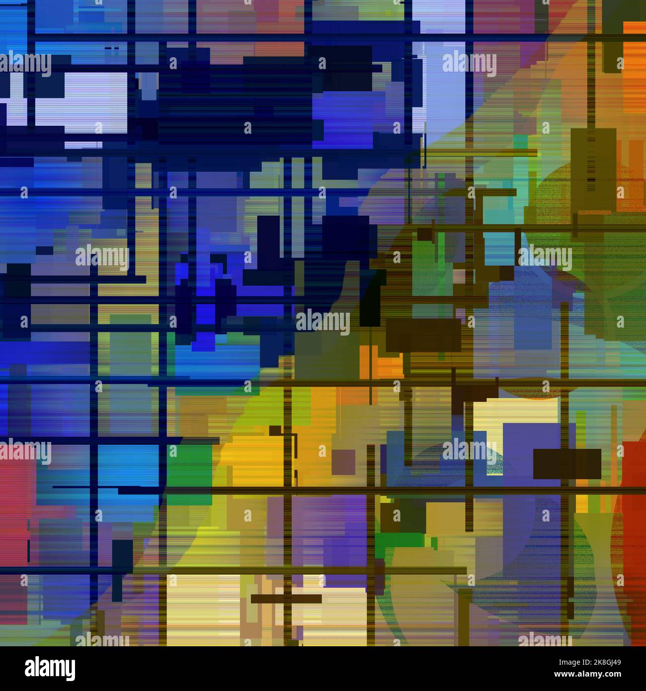 Digital abstract art divide hi-res stock photography and images - Alamy