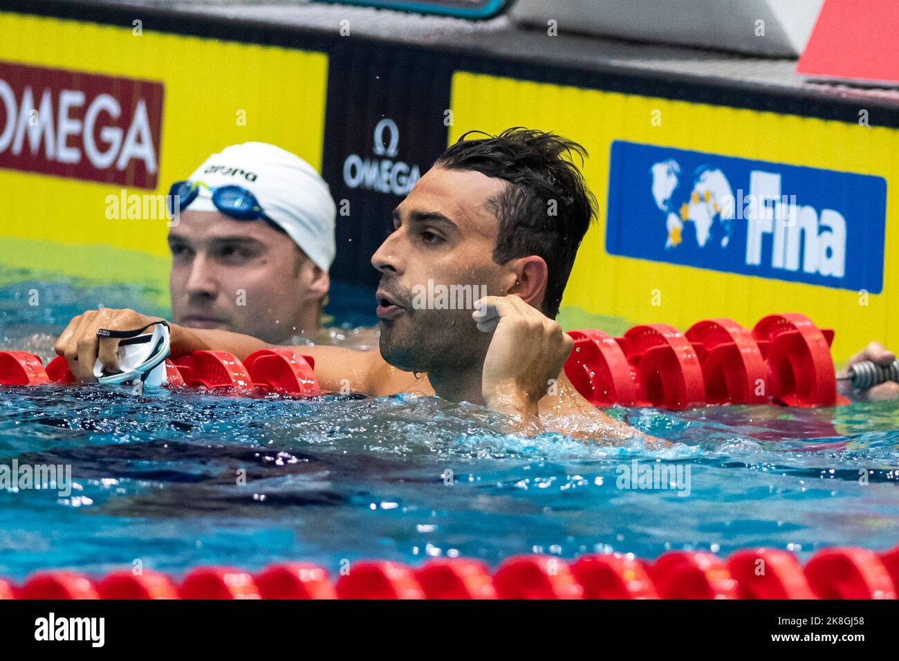 Berlin, Germany. 23rd Oct, 2022. Swimming: World Cup, Decisions, 50m ...