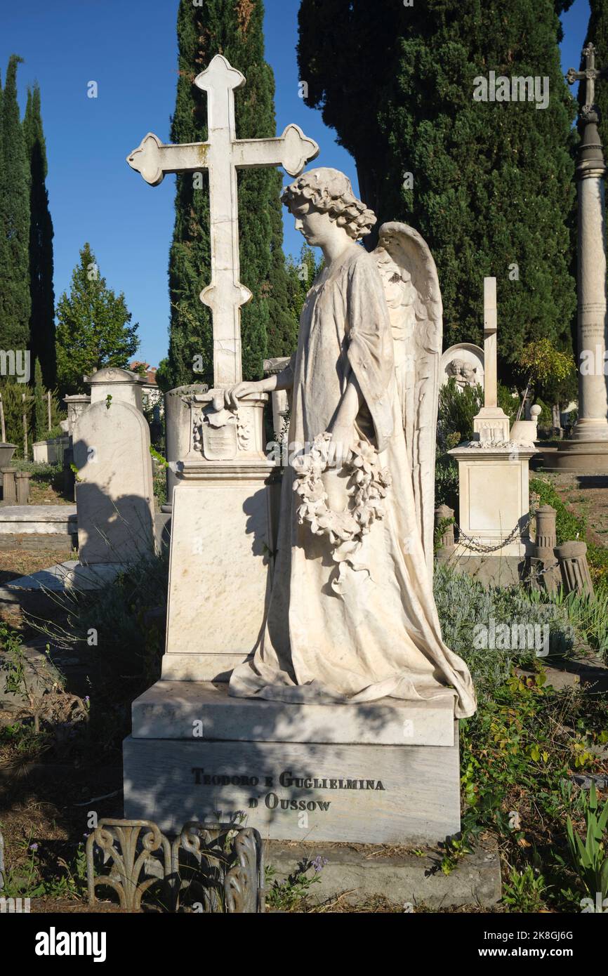 The English Cemetery or Cimitero Inglese in Florence Italy Stock Photo ...