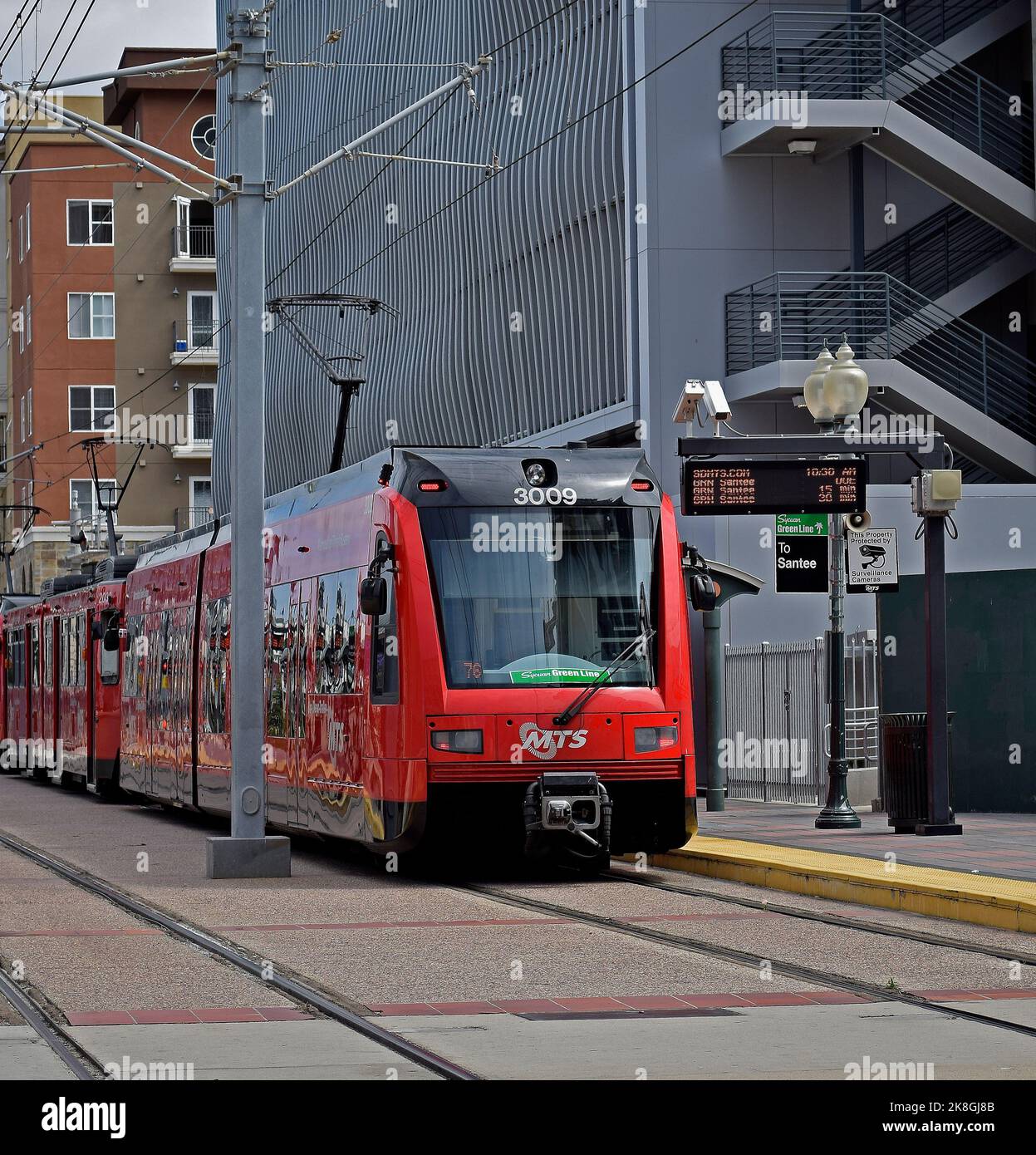 Downtown san diego trolley mts hi-res stock photography and images - Alamy