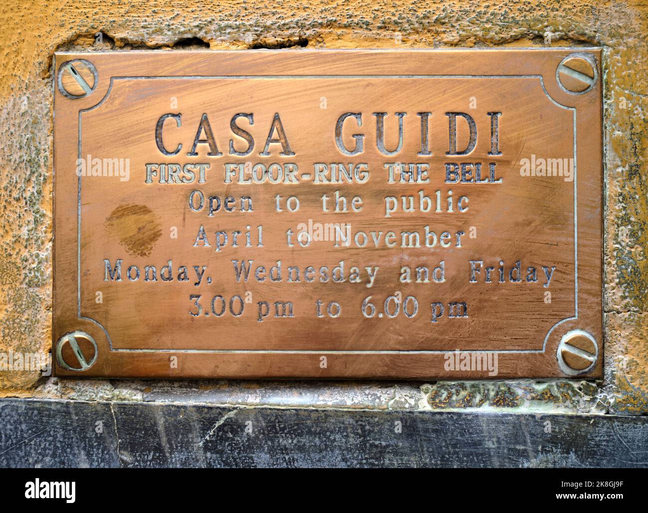 Casa Guidi Florence Italy Stock Photo - Alamy