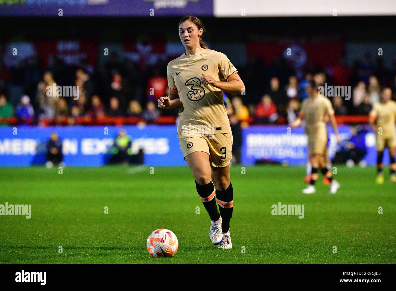 Crawley, UK. 23rd Oct, 2022. Aniek Nouwen of Chelsea during the FA ...