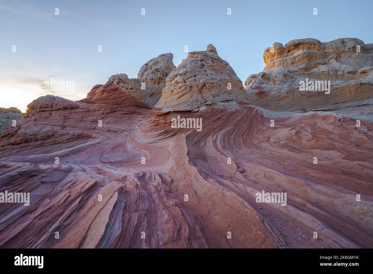 Natural rough rocky formations of brown and white colors in Vermillion ...
