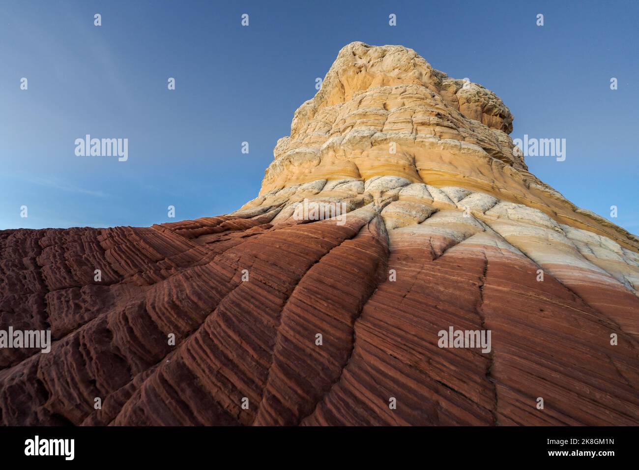 Natural rough rocky formations of brown and white colors in Vermillion ...