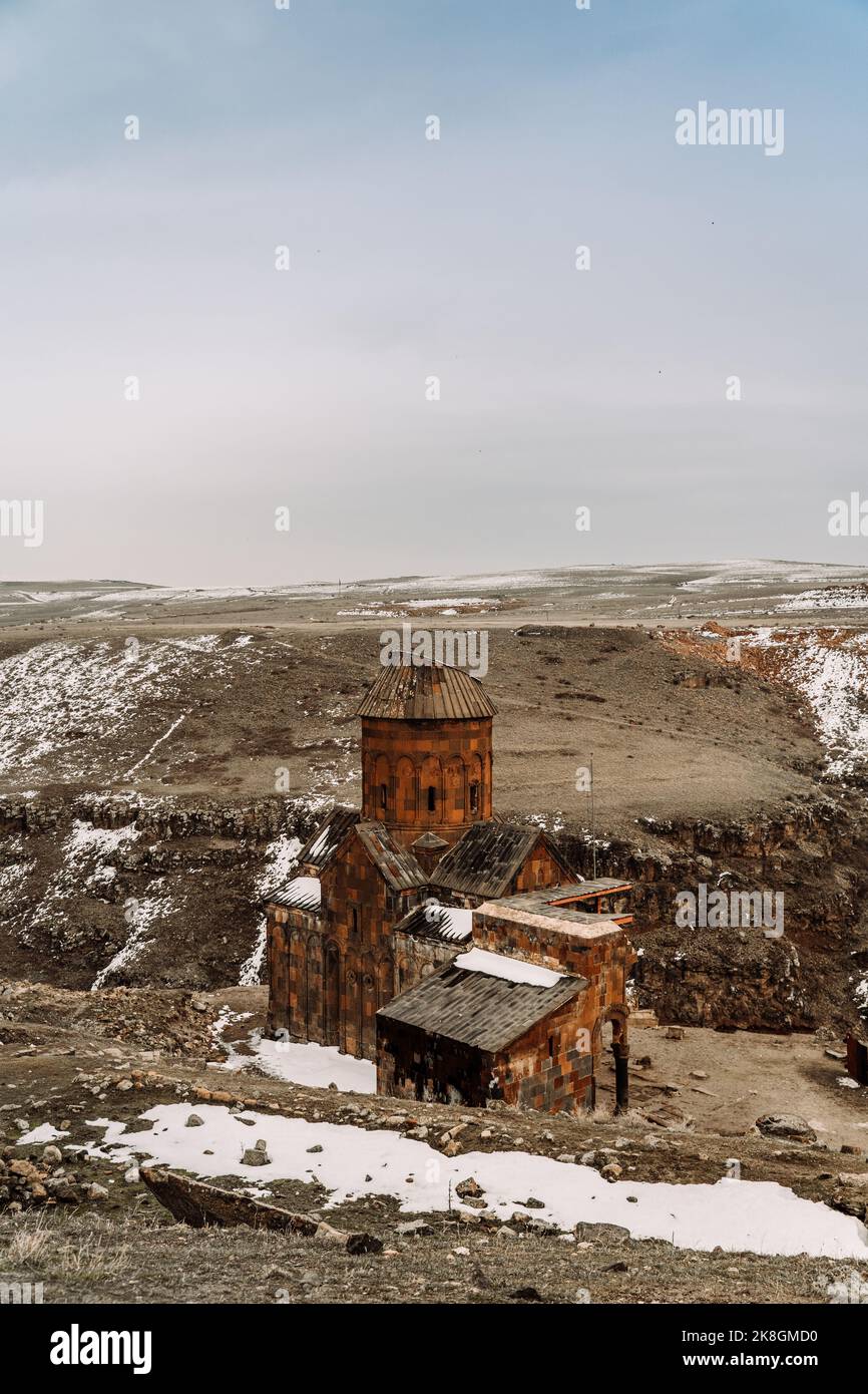 Breathtaking scenery of ruins of ancient Armenian Church of St Gregory ...