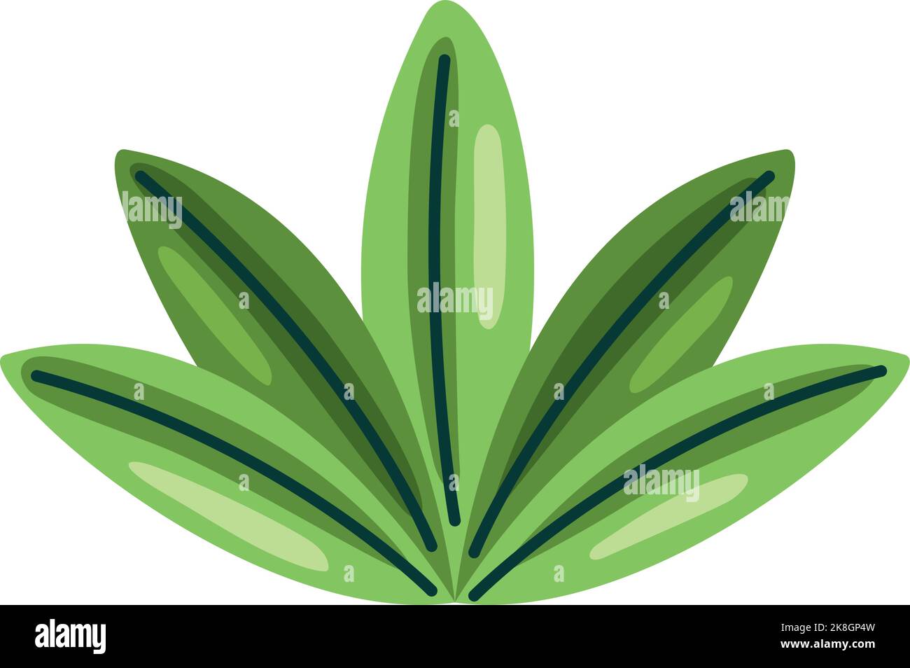 green bush jungle plant icon Stock Vector Image & Art - Alamy