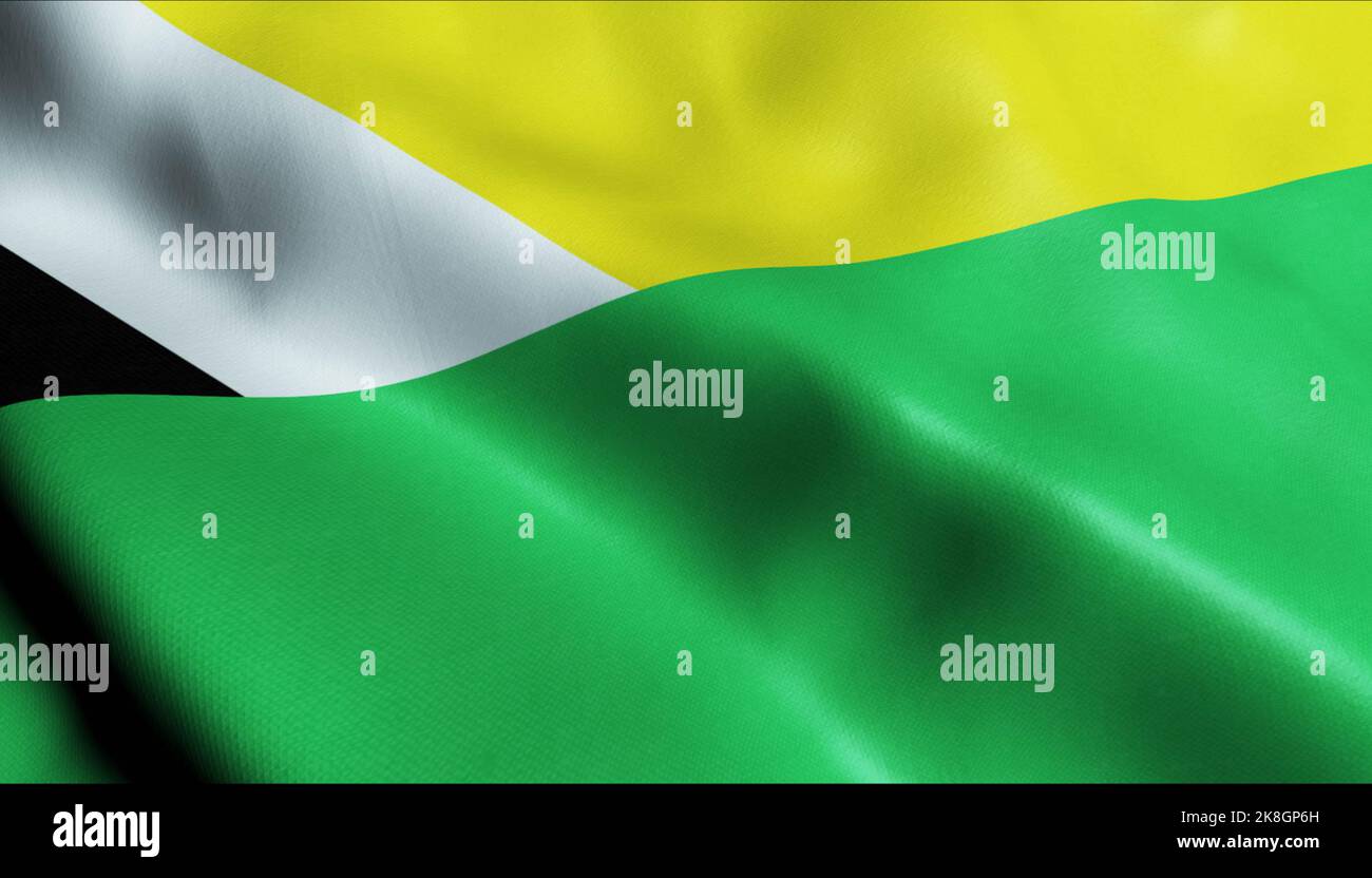 3D Illustration of a waving Ukraine city flag of Sverdlovsk Stock Photo ...