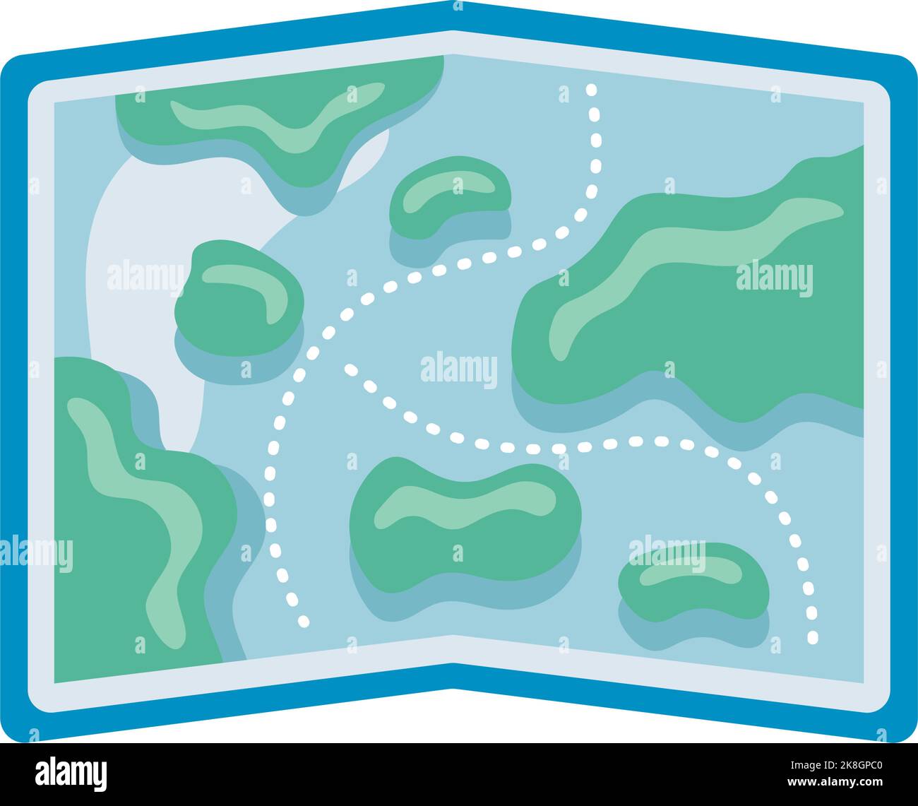 paper map guide traveling icon Stock Vector Image & Art - Alamy