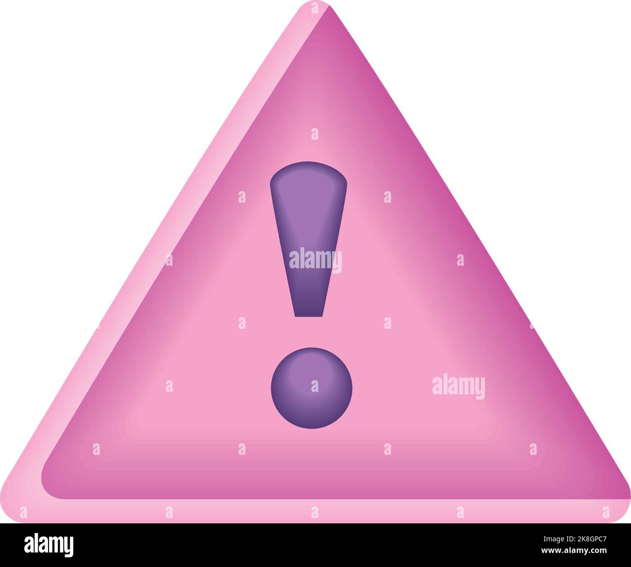 alert symbol in triangle signal Stock Vector Image & Art - Alamy